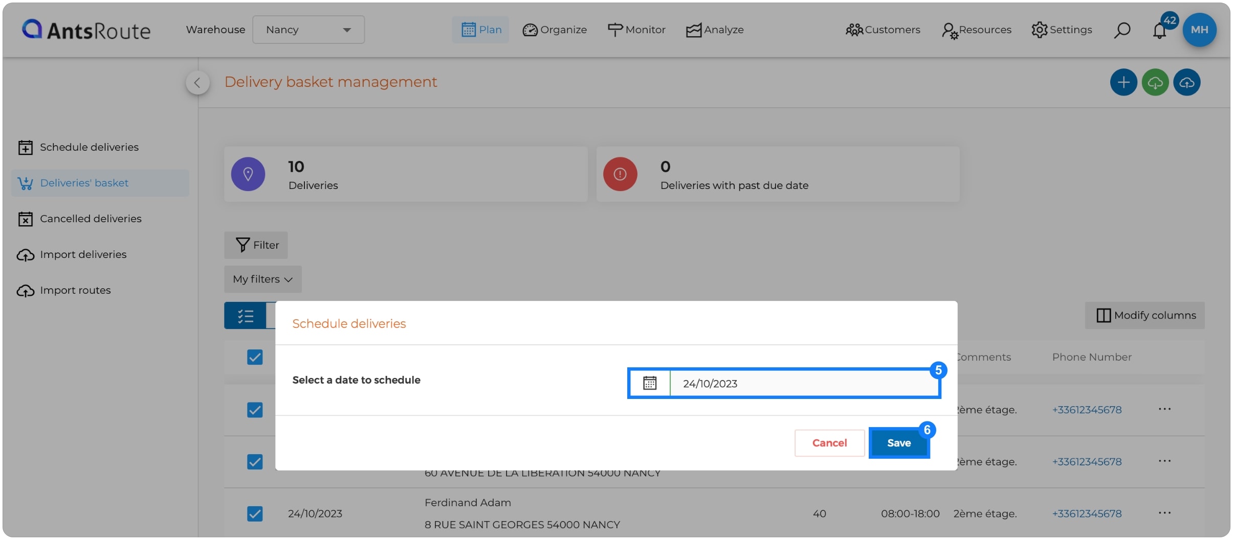 Plan work orders over several days – Help center