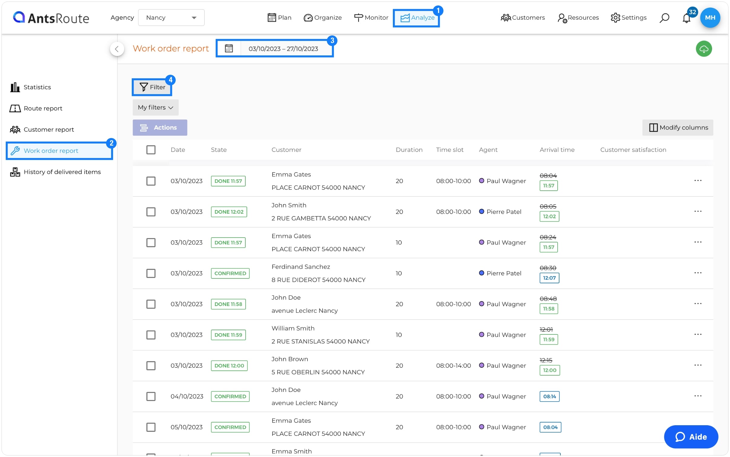 Generate a service report – Help center