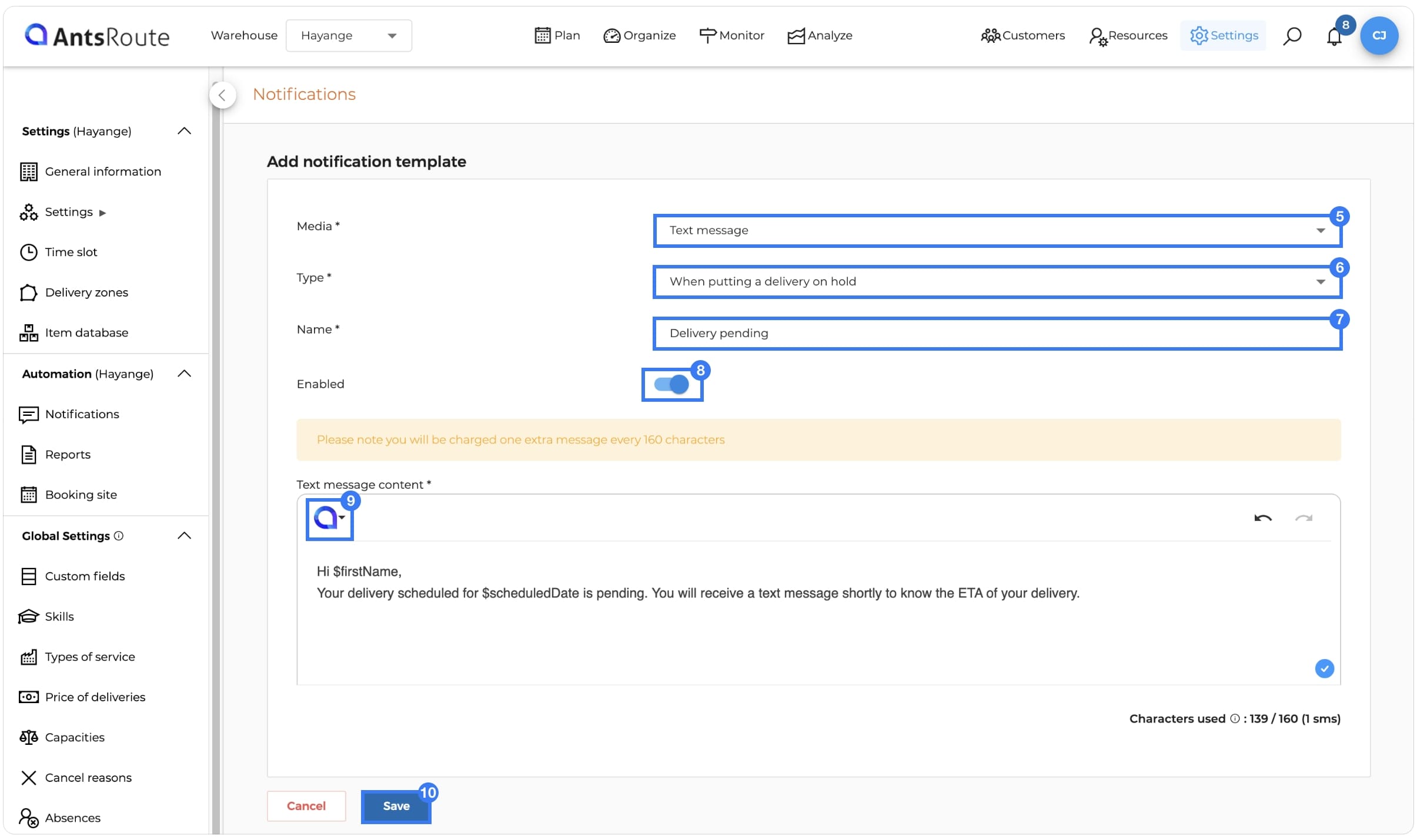 Automated notification when an order is put on hold – Help center